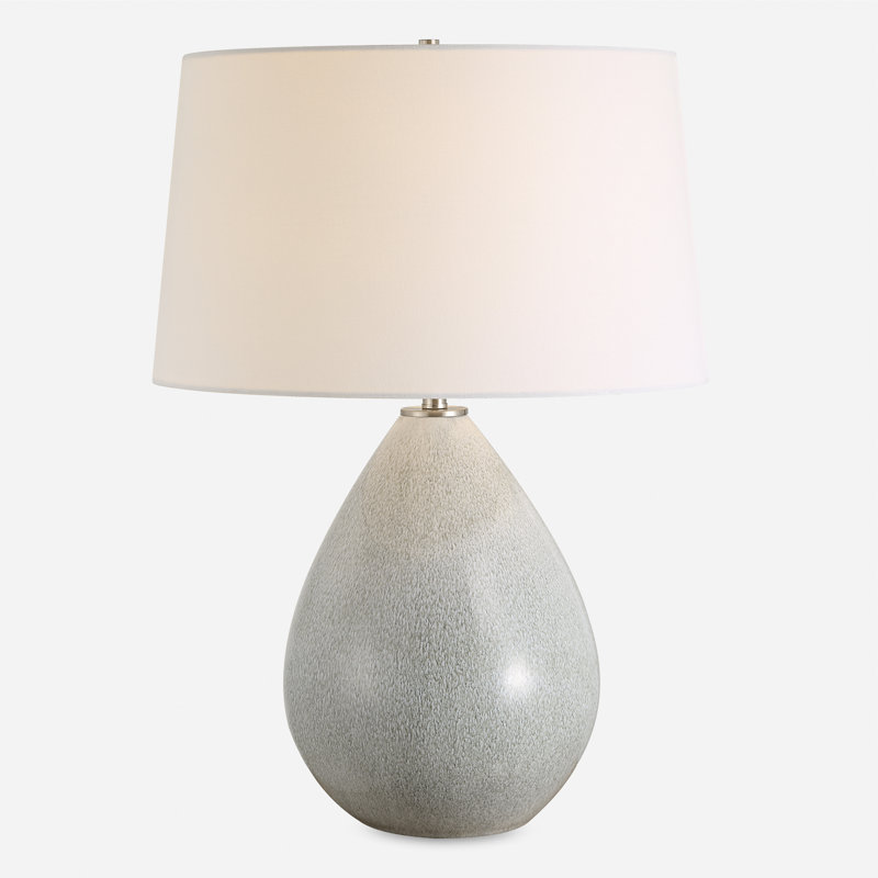 Hokku Designs Lorinzo Gray Glaze Table Lamp | Wayfair
